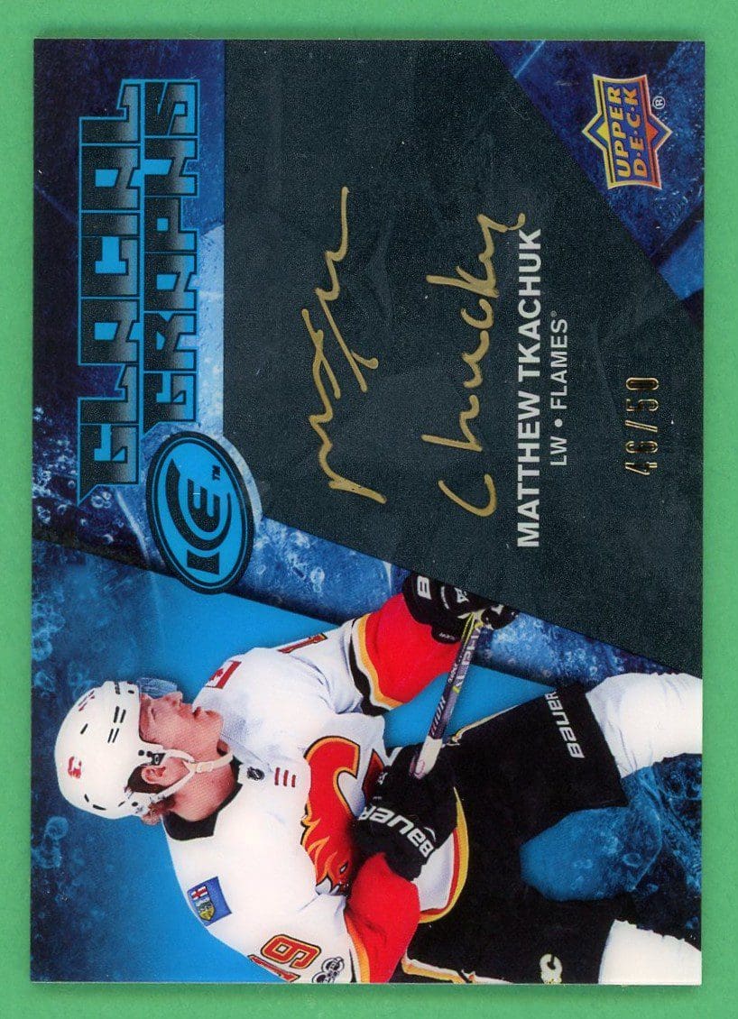 Matthew Tkachuk 2017-18 Upper Deck Ice Glacial Graphs "Chucky" /50 #GG ...