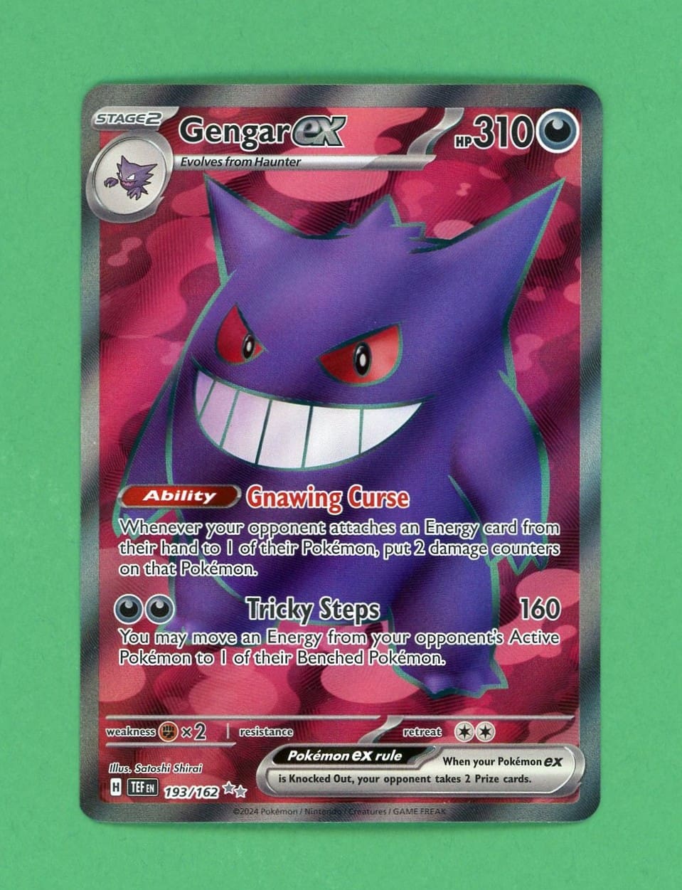 Gengar EX Pokemon Temporal Forces Full Art Ultra Rare 193/162 | Outpost ...