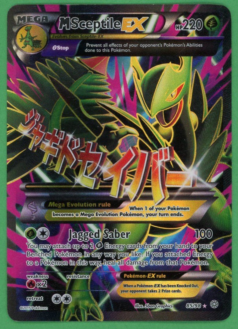 M Sceptile EX Pokemon Ancient Origins Ultra Rare Full Art 85/98 ...