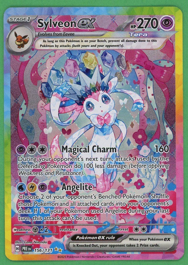 Sylveon Ex Pokemon Prismatic Evolutions SIR 156/131 | Outpost ...